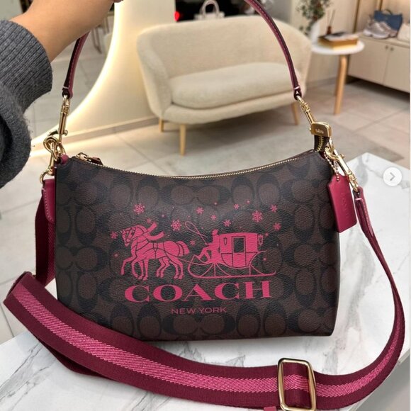 Coach | Bags | Nwt Coach Clara Shoulder Bag In Signature Canvas With ...